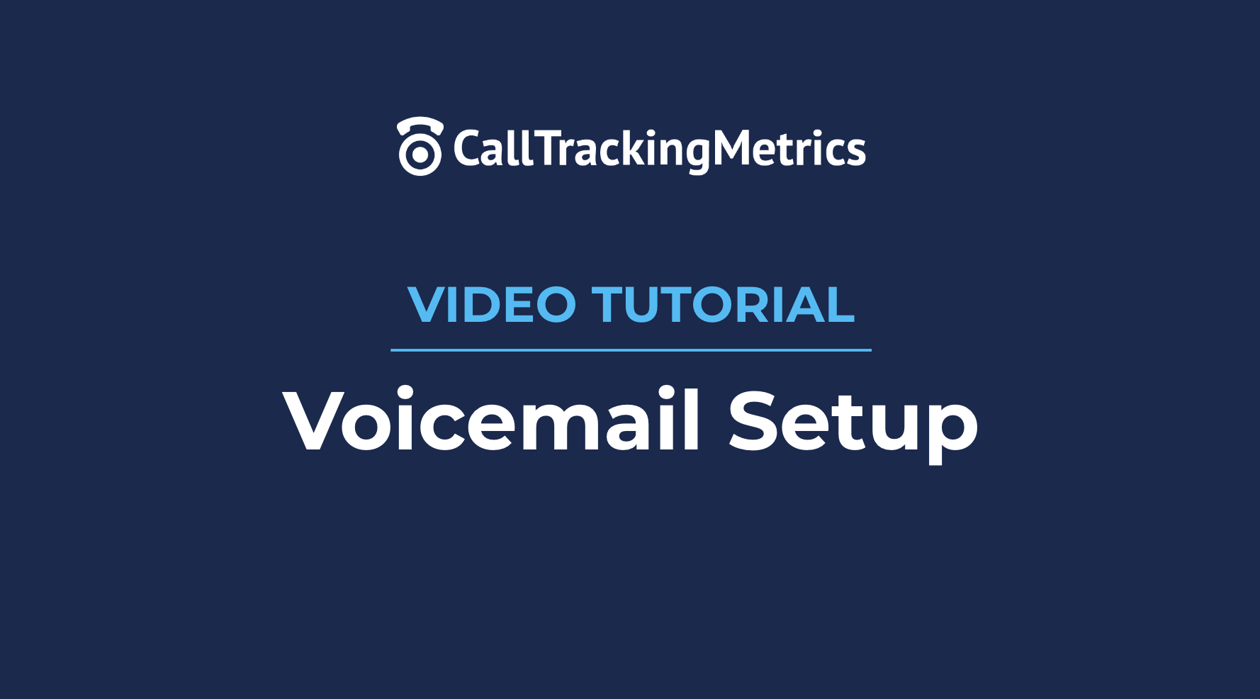 Voicemail Setup | CTM Training Center